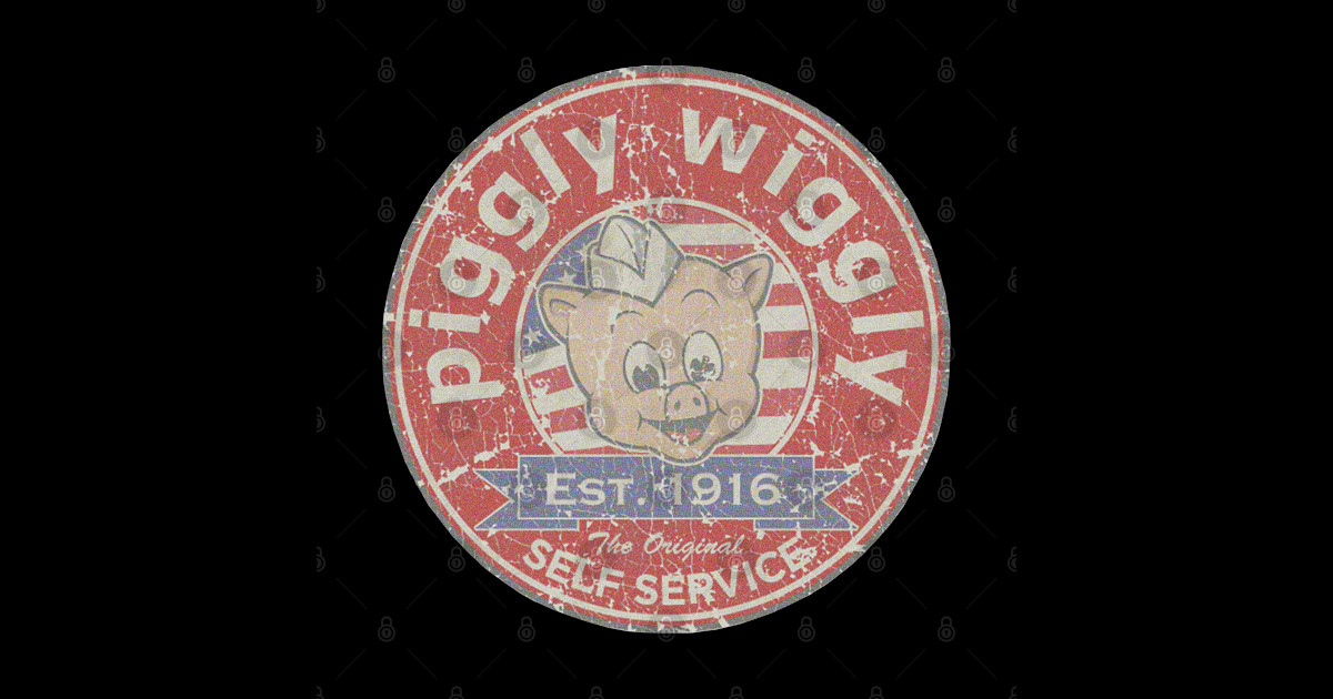 Piggly Wiggly Graphic Design - Piggly Wiggly - Magnet | TeePublic