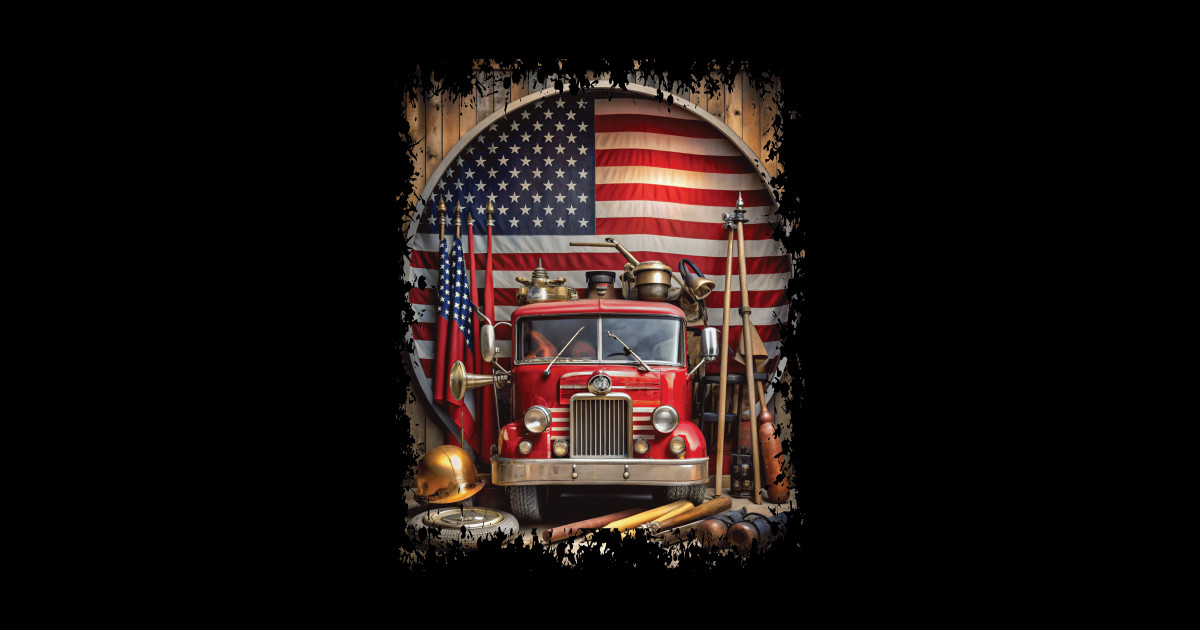 Firetruck Passion, Firefighter Pride - Firetruck - Sticker | TeePublic