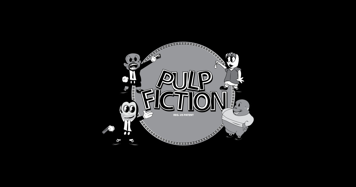 Pulp Fiction meets the Golden Age of Animation - Pulp Fiction - Sticker ...