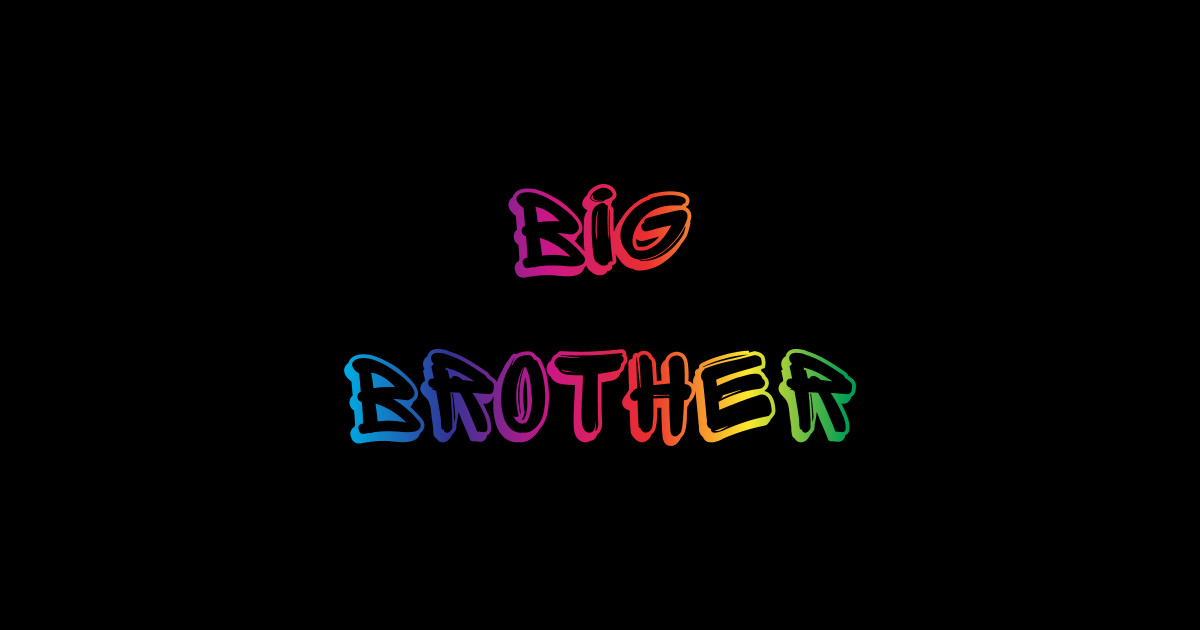 Cute Big Brother Graffiti - Brother - Sticker | TeePublic