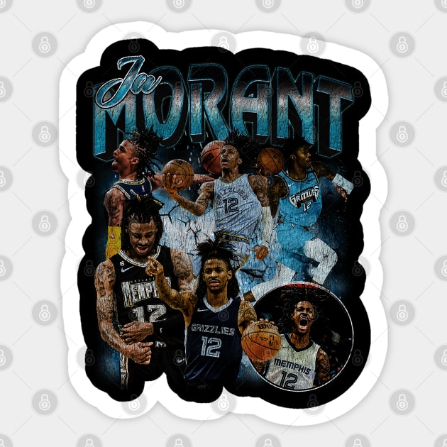 Ja Morant Griddy Vintage - Ja Morant - Sticker | TeePublic