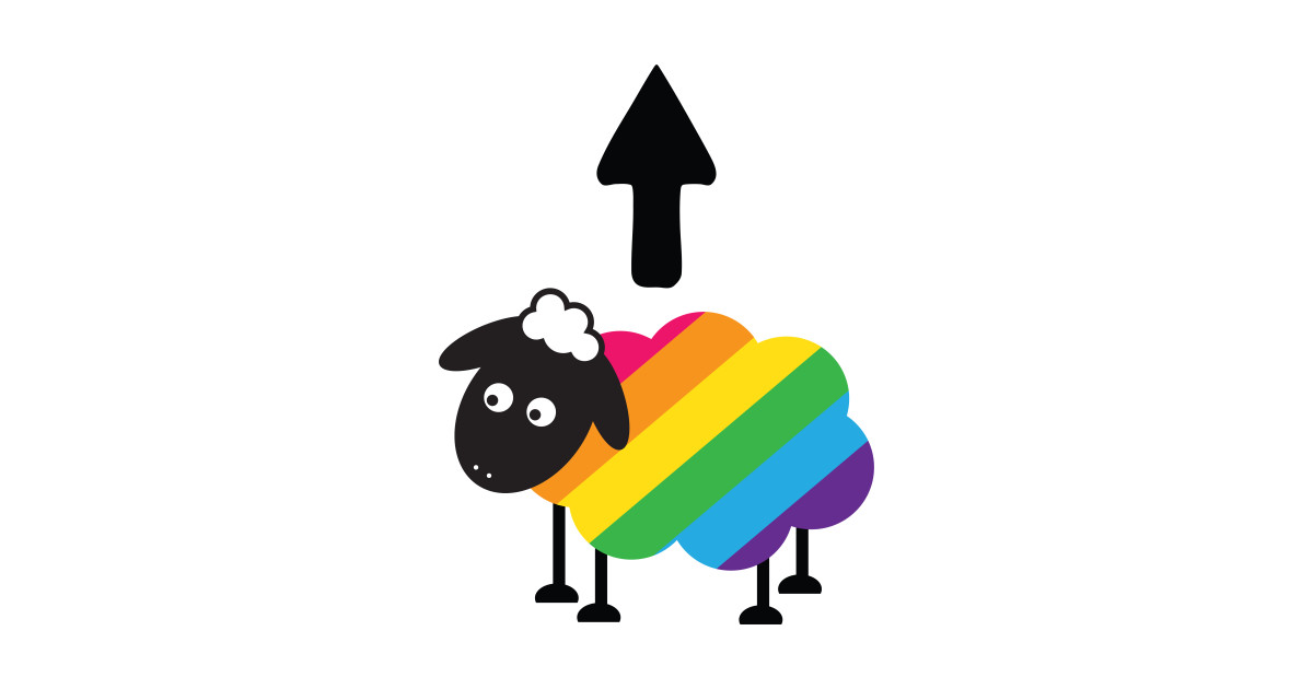 Gay Lesbian LGBT Rainbow Pride Sheep Of The Family - Lgbt - T-Shirt ...