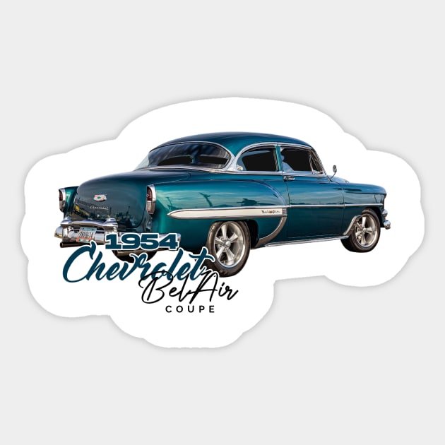 1954 Chevrolet Bel Air Coupe - 1954 Chevrolet Bel Air Coupe - Sticker ...