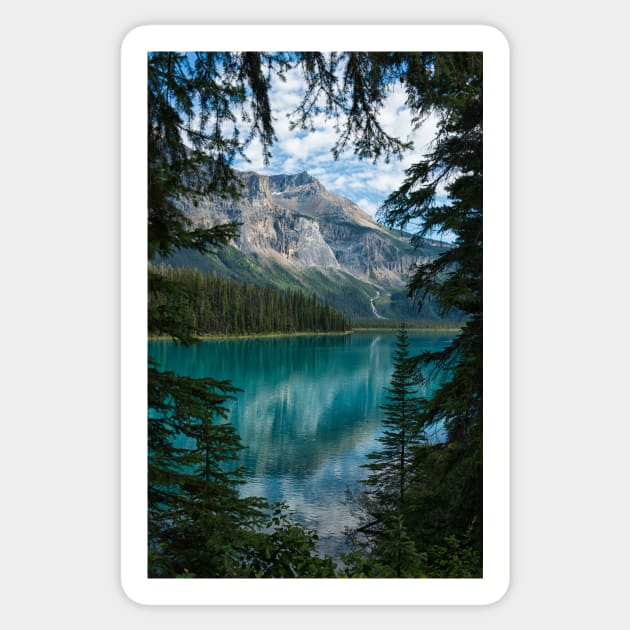 A Peek of Emerald Lake - Bc - Sticker | TeePublic