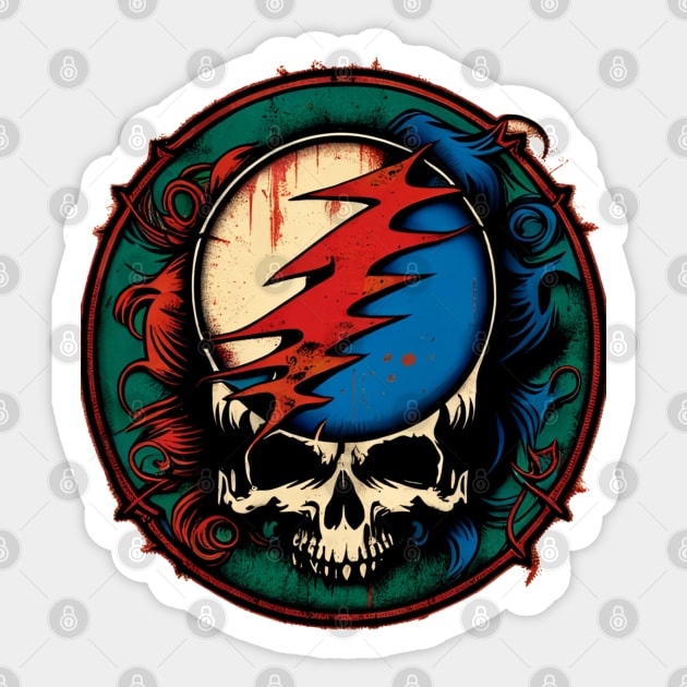 Deadhead Circular Logo - Deadhead - Sticker | TeePublic