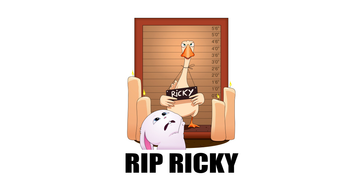 RIP Ricky - Secret Life Of Pets - T-Shirt | TeePublic