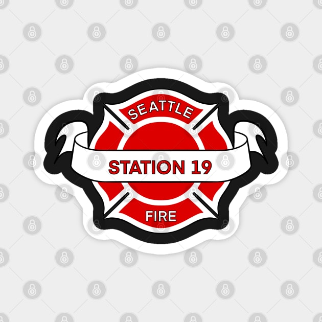 Seattle Fire Department Badge | Station 19 - Station 19 - Magnet ...