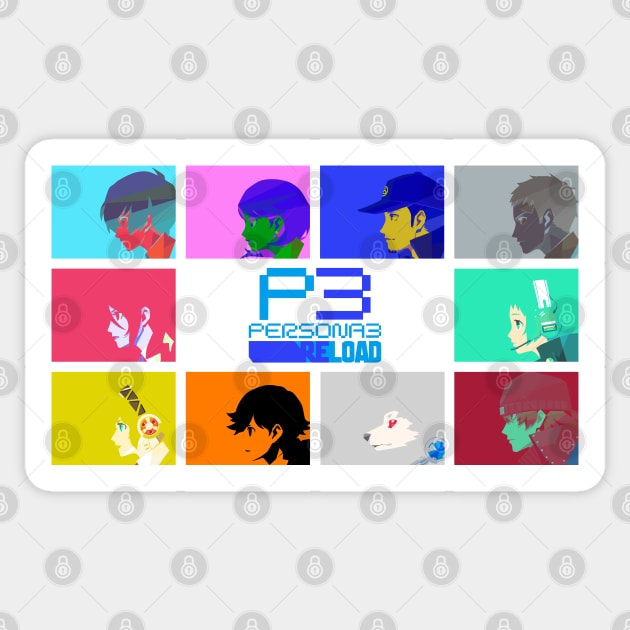 PERSONA 3 RELOAD - Minimalist V2 - Persona 3 Reload - Sticker | TeePublic