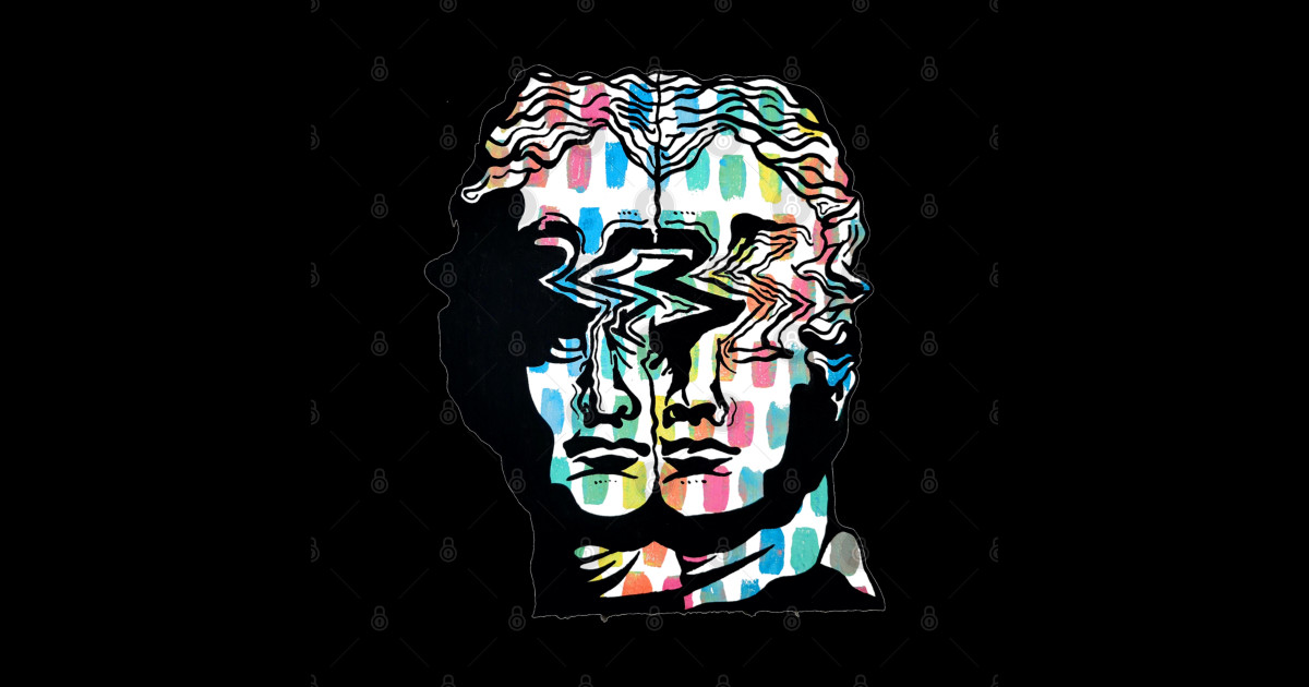 Trippy Statue - David Statue - Sticker | TeePublic