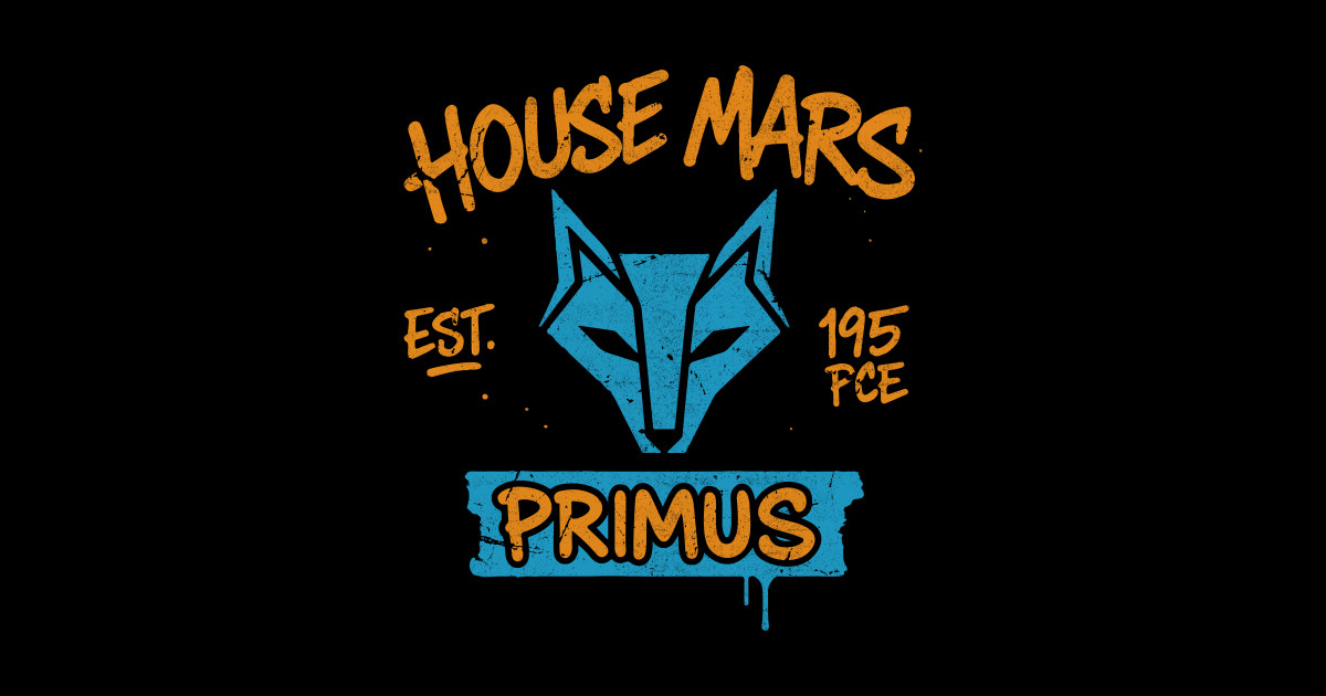 House Mars Emblem Red Rising Saga - Red Rising - Sticker | TeePublic