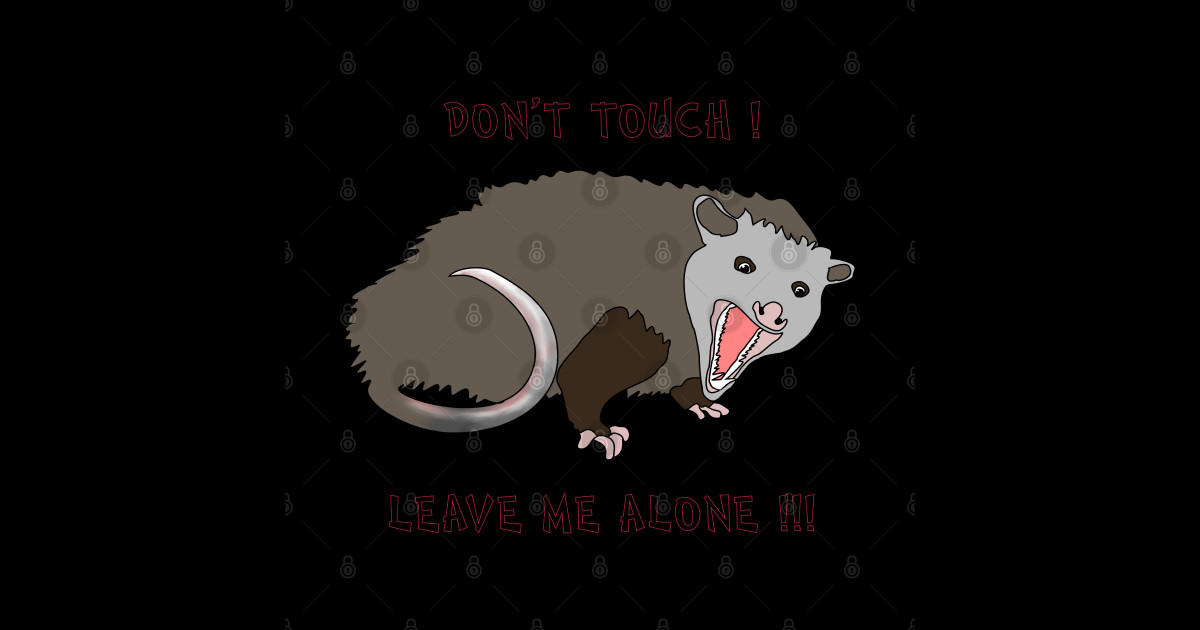 ANGRY OPOSSUM - Opossum Lover - Sticker | TeePublic