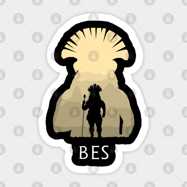 Egyptian Deities - Bes - Bes Egyptian God - Sticker | TeePublic