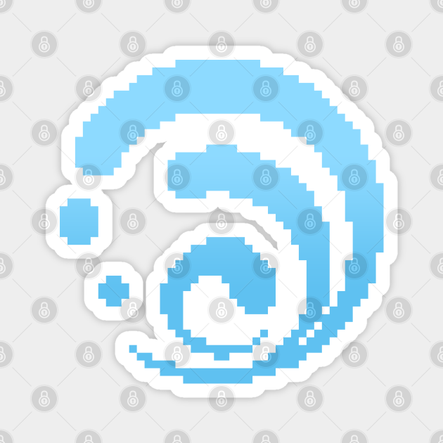 Hydro Elements Genshin Impact Pixel Art - Genshin Impact - Magnet ...
