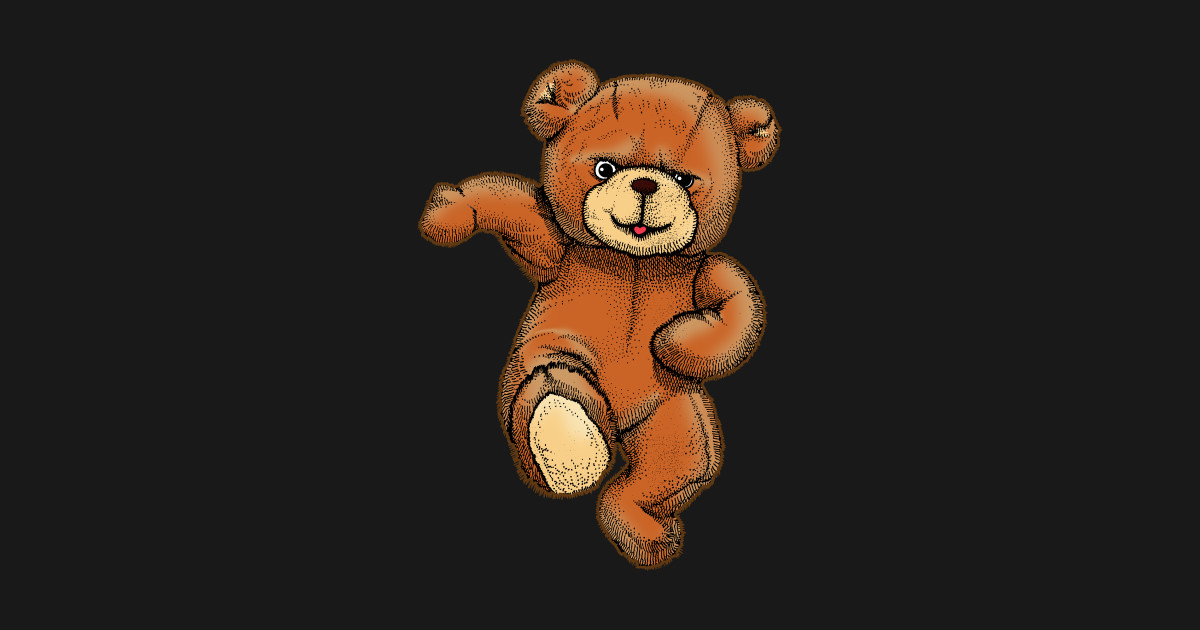 Teddy Bear Running - Teddy Bear - T-Shirt | TeePublic