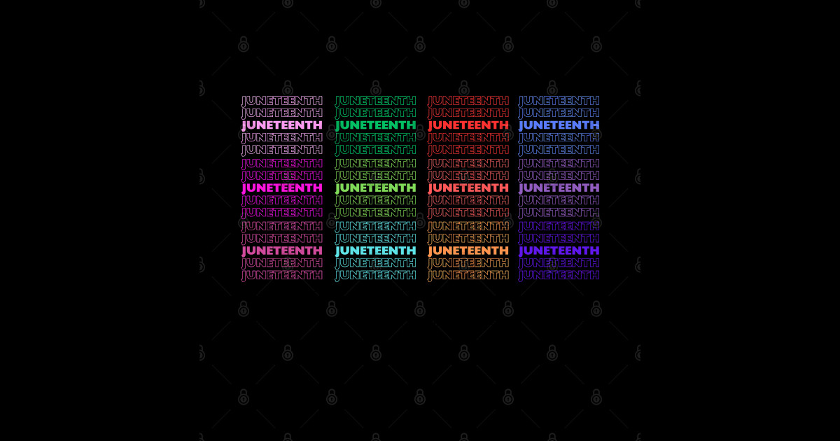 Juneteenth Color Pattern - Juneteenth - Posters and Art Prints | TeePublic