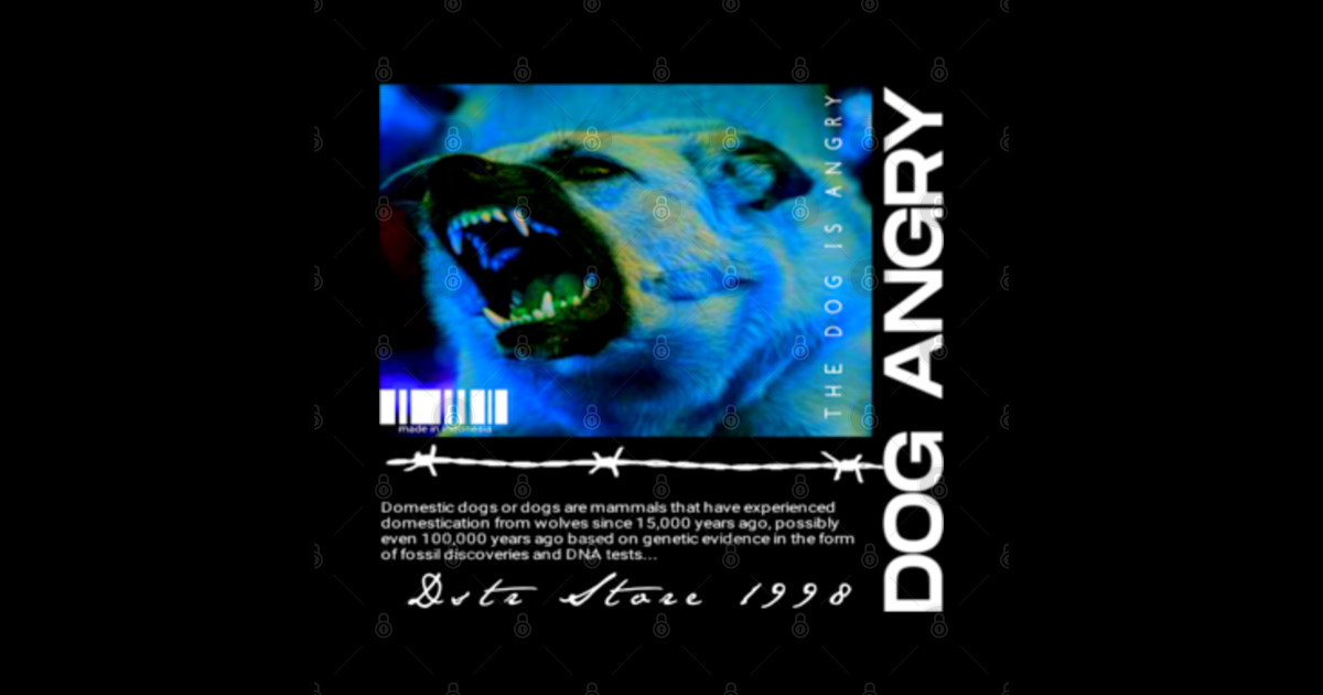 Angry Dog - Angry Dog - Sticker | TeePublic