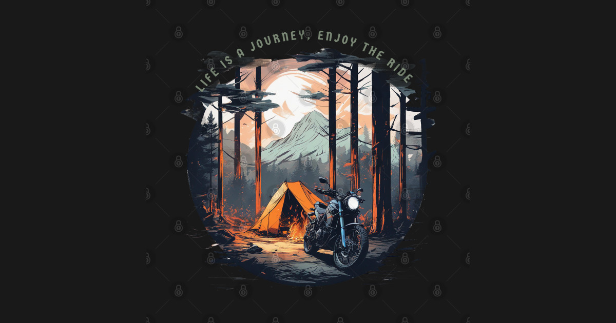 Life is a journey, enjoy the ride motorcycle - Motorcycle - T-Shirt ...