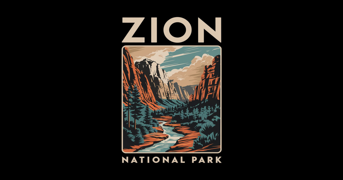 Zion National Park - Zion National Park - Sticker | TeePublic