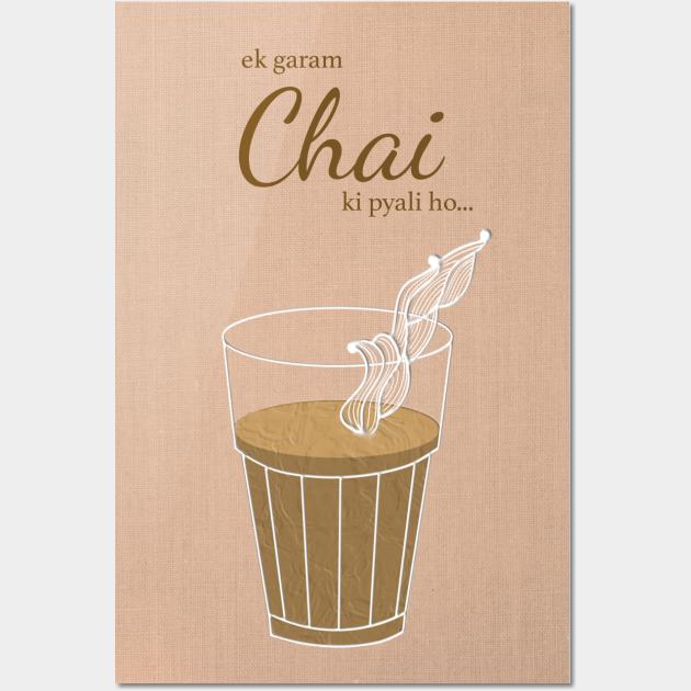 Ek Garam Chai - Indian Typography | Desi Art | South Asian Housewarming ...