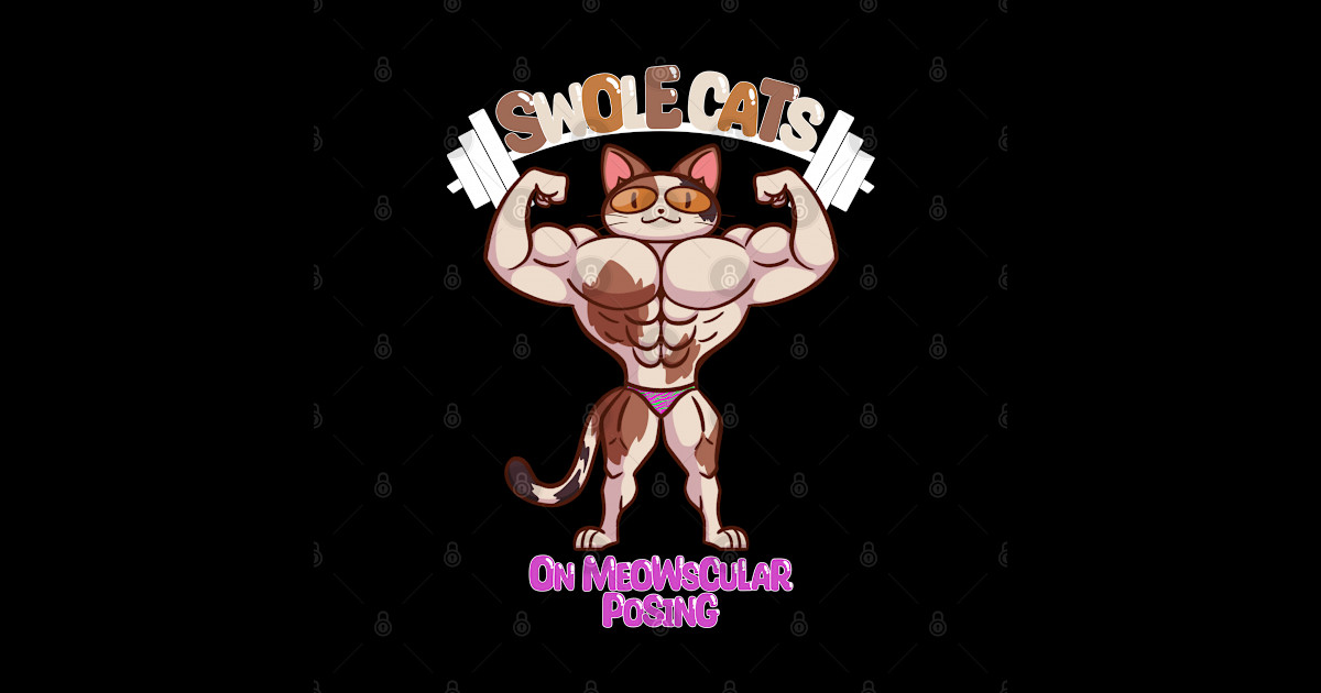 SWOLE MANCHAS2 CAT - Catshirt - Sticker | TeePublic