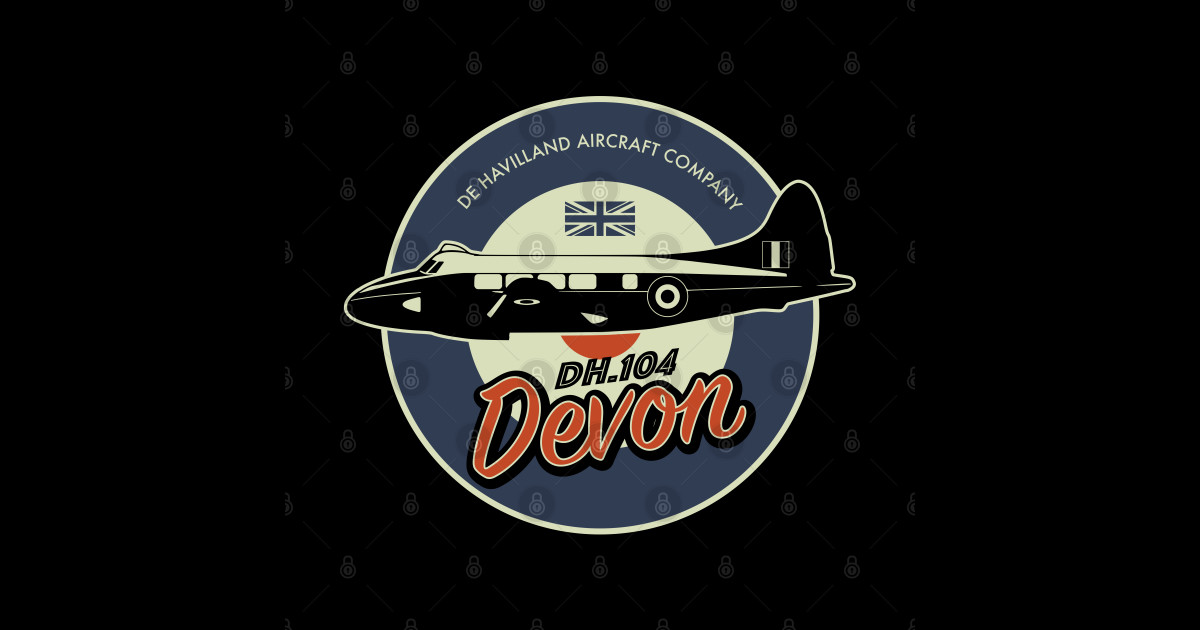 de Havilland DH.104 Devon - Classic Transport Aircraft - Sticker ...