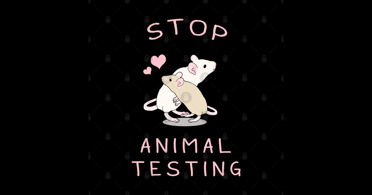Stop Animal Testing - Animal Rights - Sticker | TeePublic