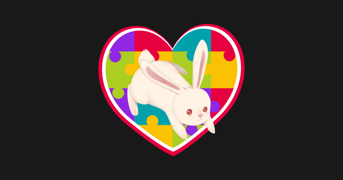 Autism Day rabbit - Autism Day - T-Shirt | TeePublic
