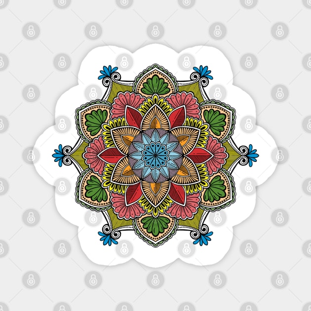 80's Pop Art Mandala - Mandala - Magnet | TeePublic