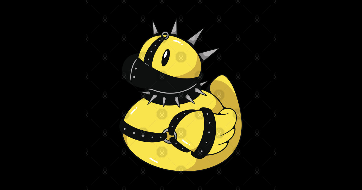 Dark and Quacky: The Goth Duck Toy - Bdsmlifestyle - Sticker | TeePublic