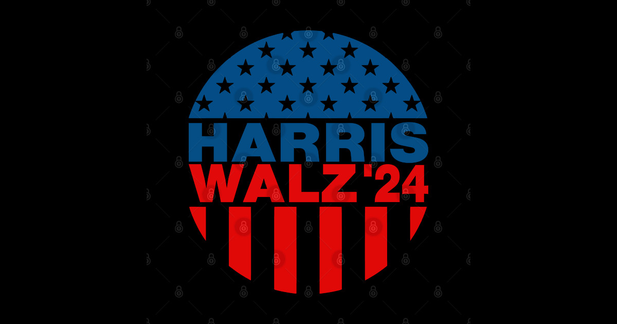 Kamala Harris Walz - Harris Walz - Posters and Art Prints | TeePublic
