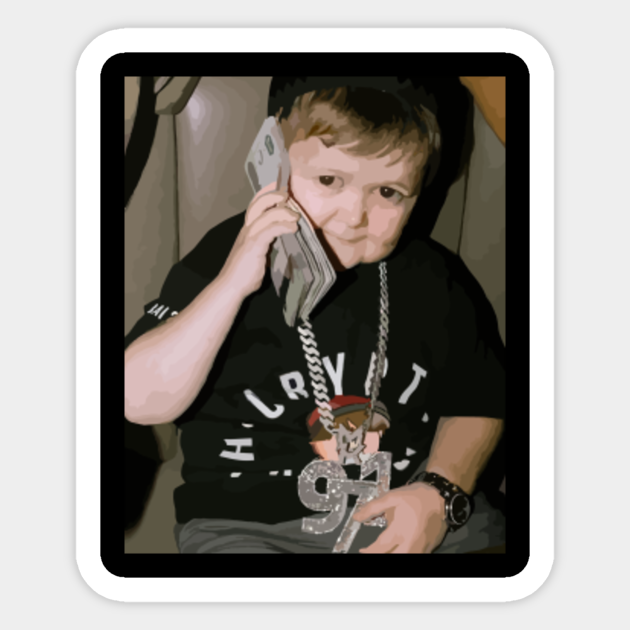 Hasbulla Money Phone Funny - Hasbulla - Sticker | TeePublic