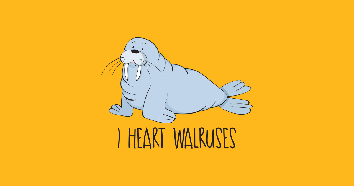 I Heart Walruses - Cute Walrus Love Gift - Walrus - Kids T-Shirt ...