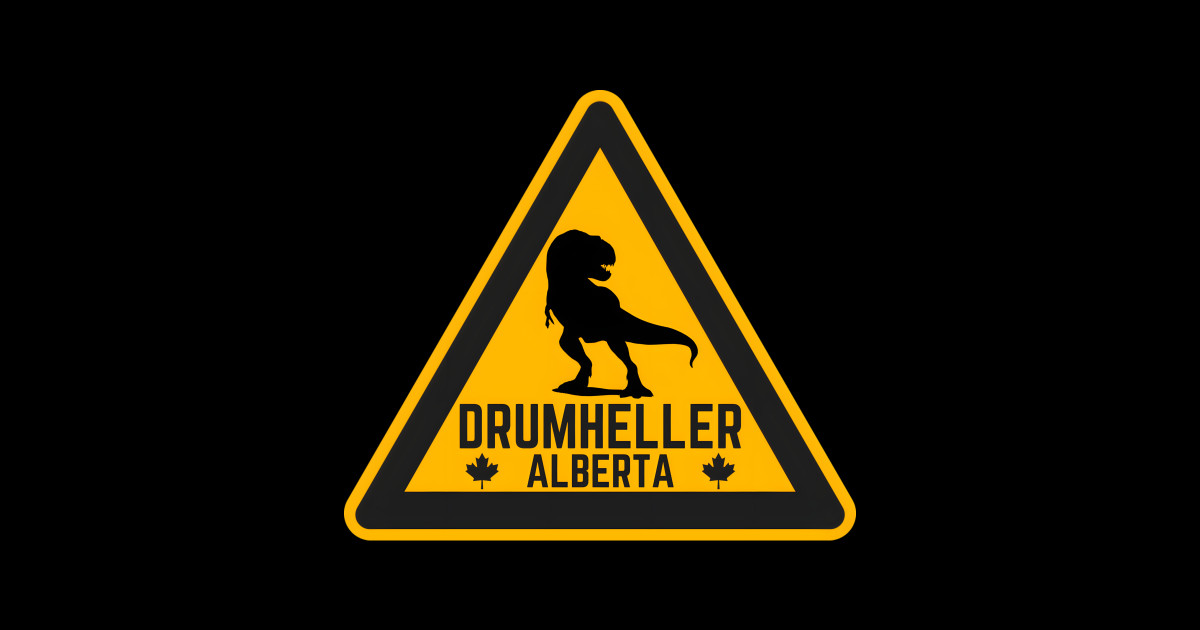 Drumheller Alberta, Drumheller Sign - Drumheller - Sticker | TeePublic