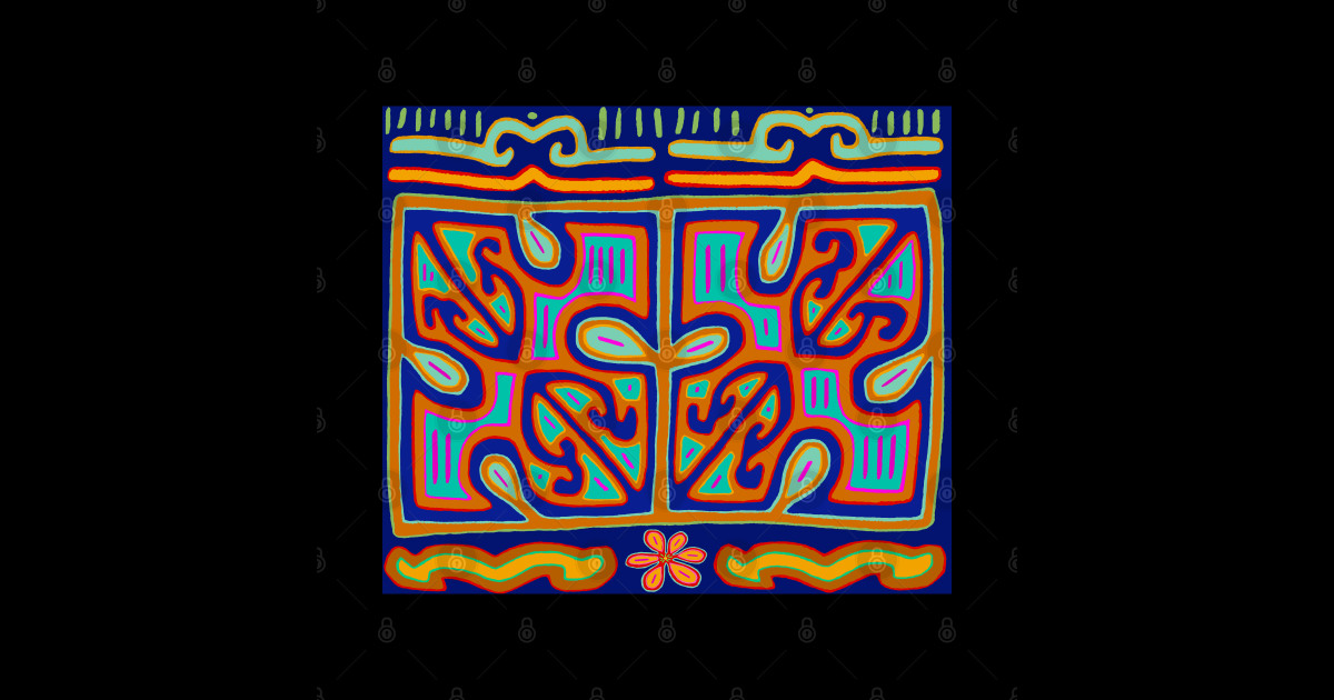 Kuna Indian Music Box - Mola Music Box - Posters and Art Prints | TeePublic