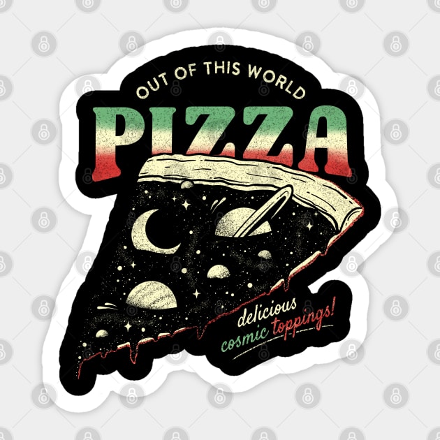 Space Pizza - Space Food - Sticker | TeePublic