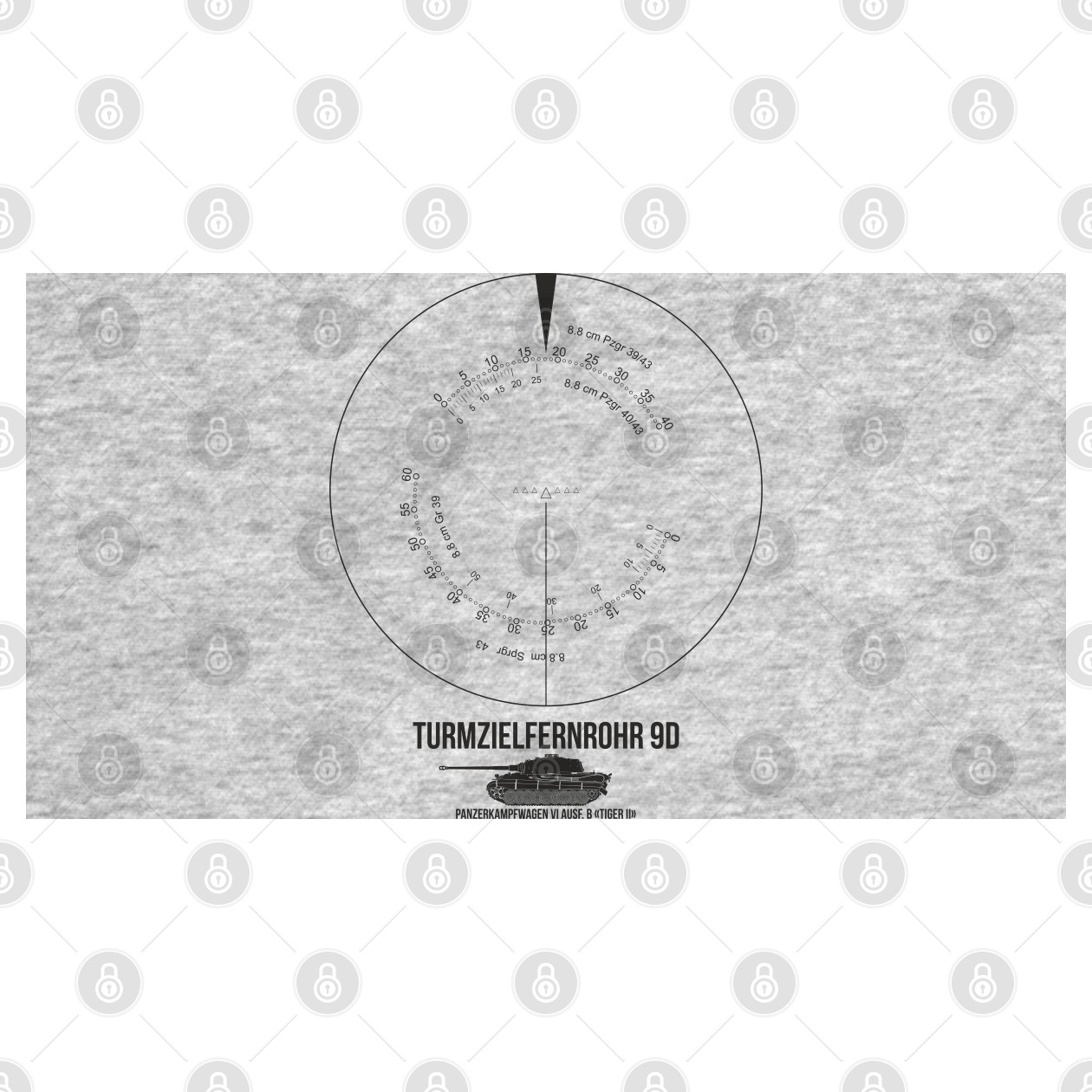 Turmzielfernrohr 9d sight of the German Tiger II tank. on light - Ww2 ...