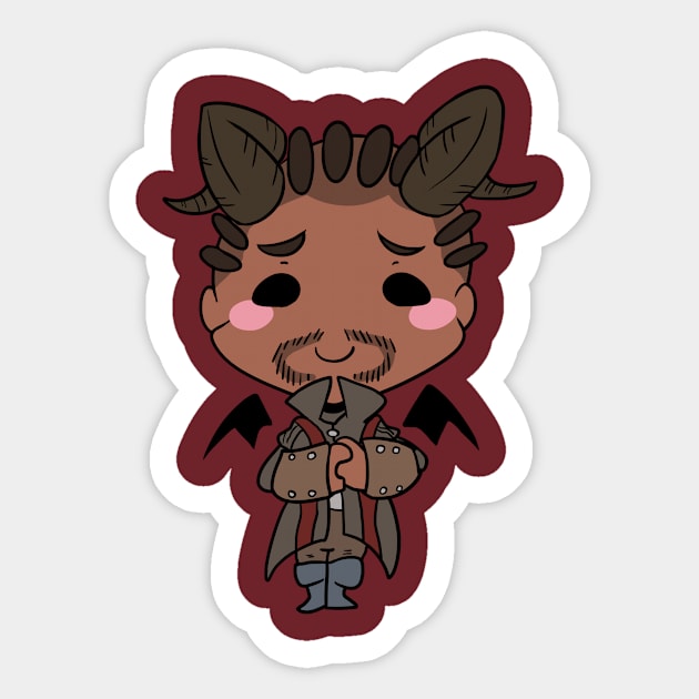 BG3 Chibi Wyll - Bg3 - Sticker | TeePublic