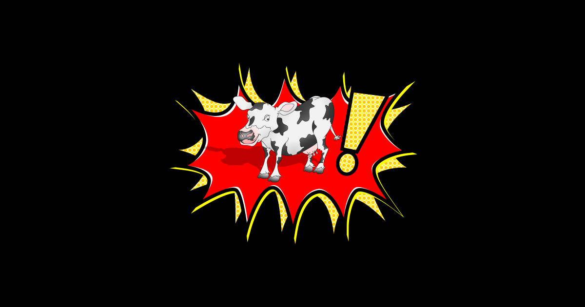 Cow Pow - Comic - T-Shirt | TeePublic