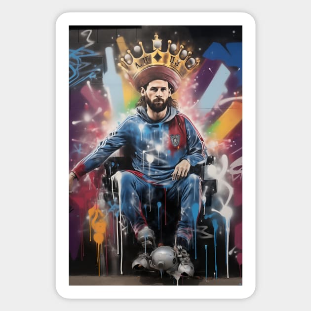 Lionel Messi Graffiti - Lionel Messi - Sticker | TeePublic