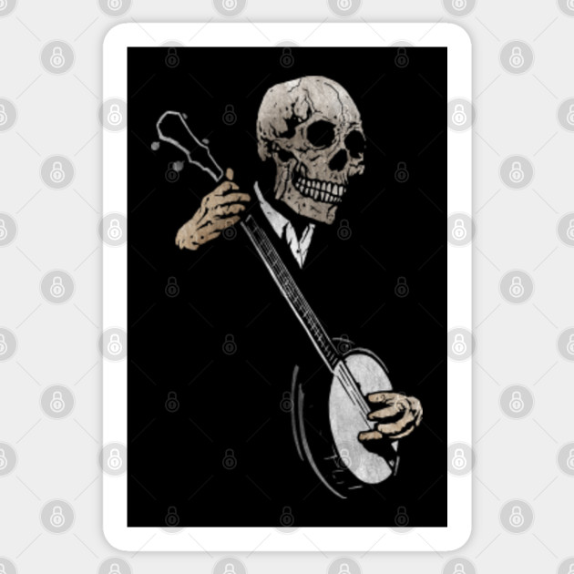 Skullboy's Banjo Blues - Skeleton - Sticker | 20% OFF Today Sale ...