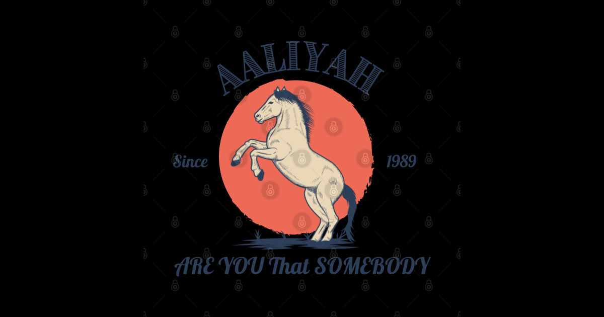 Aaliyah // Horse Art - Aaliyah - Sticker | TeePublic