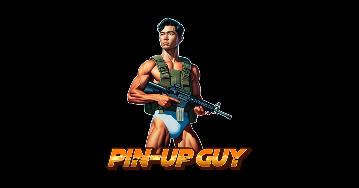 Pin-Up Guy - Tactical - Sticker | TeePublic