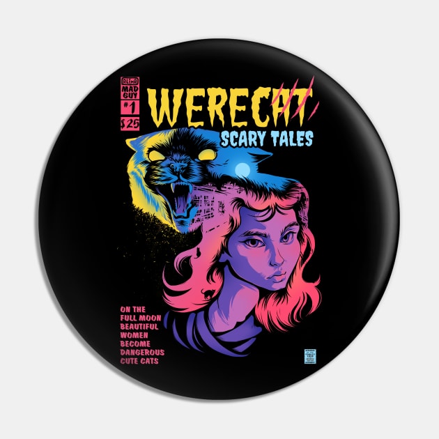 Werecat scary tales comic cover horror style - Comic Cover Art - Pin ...