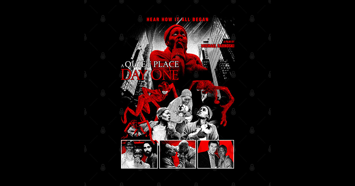A Quiet Place Day One - Horror - Sticker | TeePublic