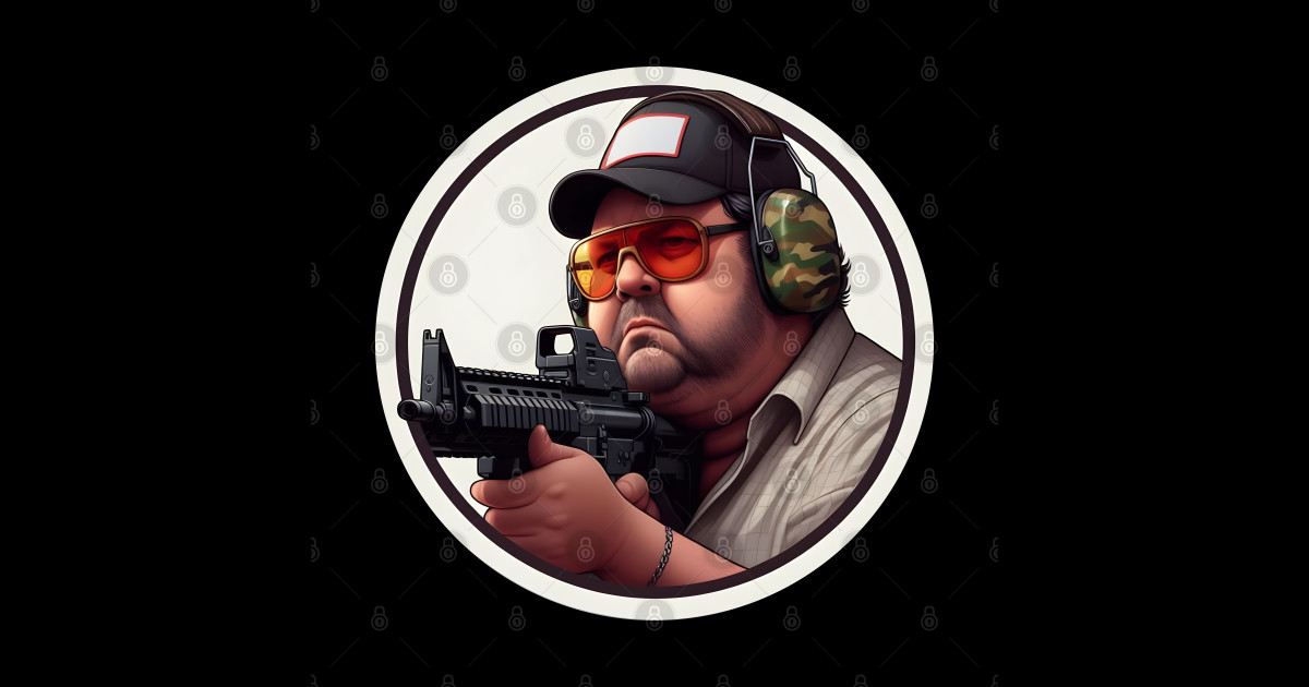 Tactical Fatman - Tactical - Sticker | TeePublic