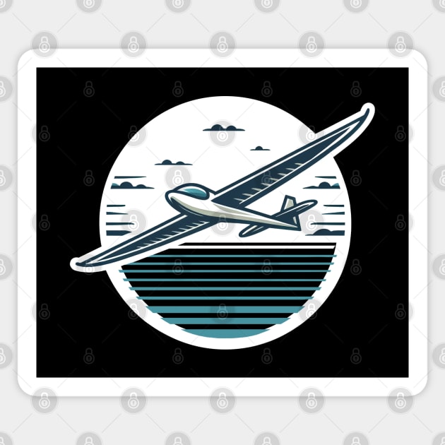 Glider Sailplane Biplane - Glider - Sticker | TeePublic