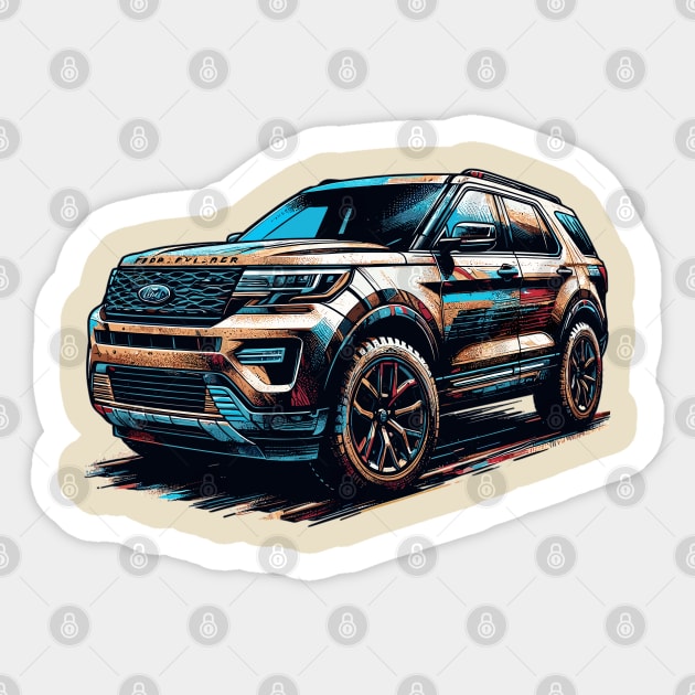 Ford Explorer - Ford - Sticker | TeePublic