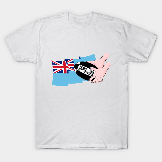 Fiji Rugby Flag - Pacific Islanders - T-Shirt | TeePublic
