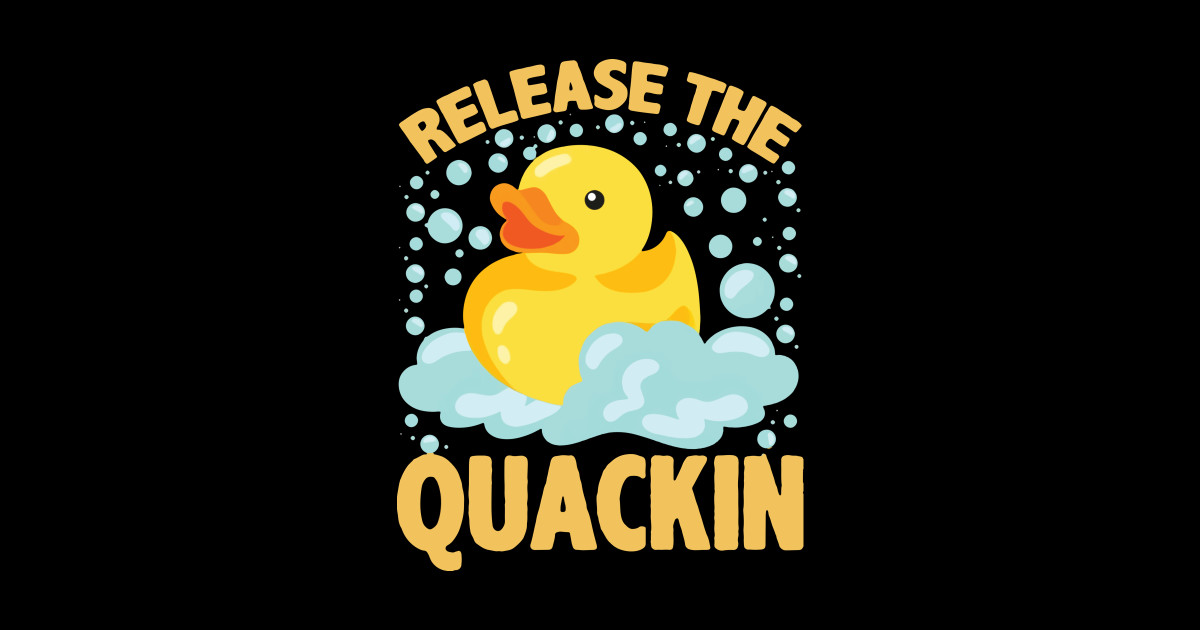 Release The Quackin Rubber Duck - The Quackin Rubber Duck - Sticker ...