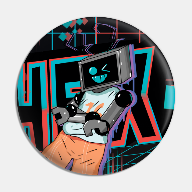 Fnf Hex neon artwork - Fnf Hex - Pin | TeePublic